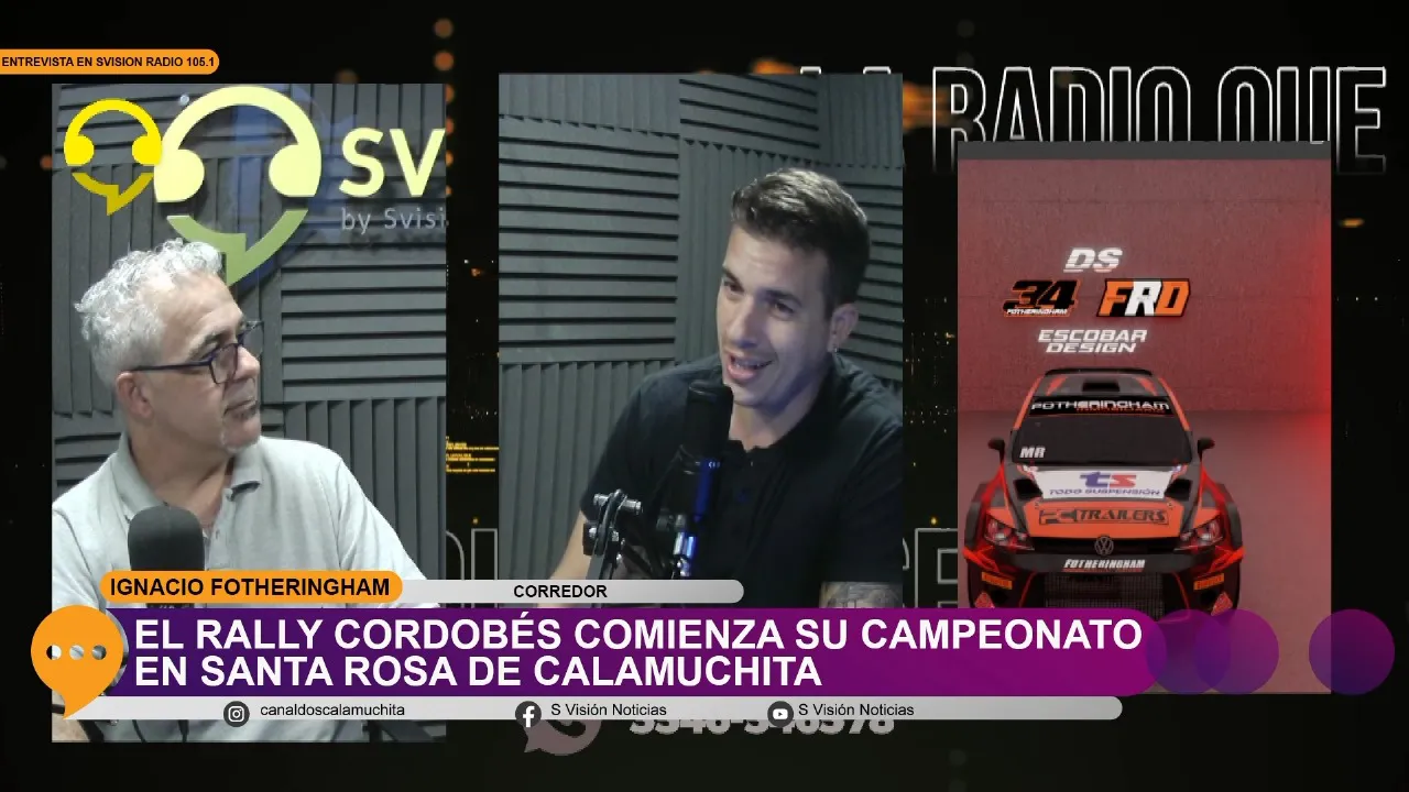 Ignacio Fotheringham y la emoción del Rally Cordobés: detalles de su visita a SVR 105.1